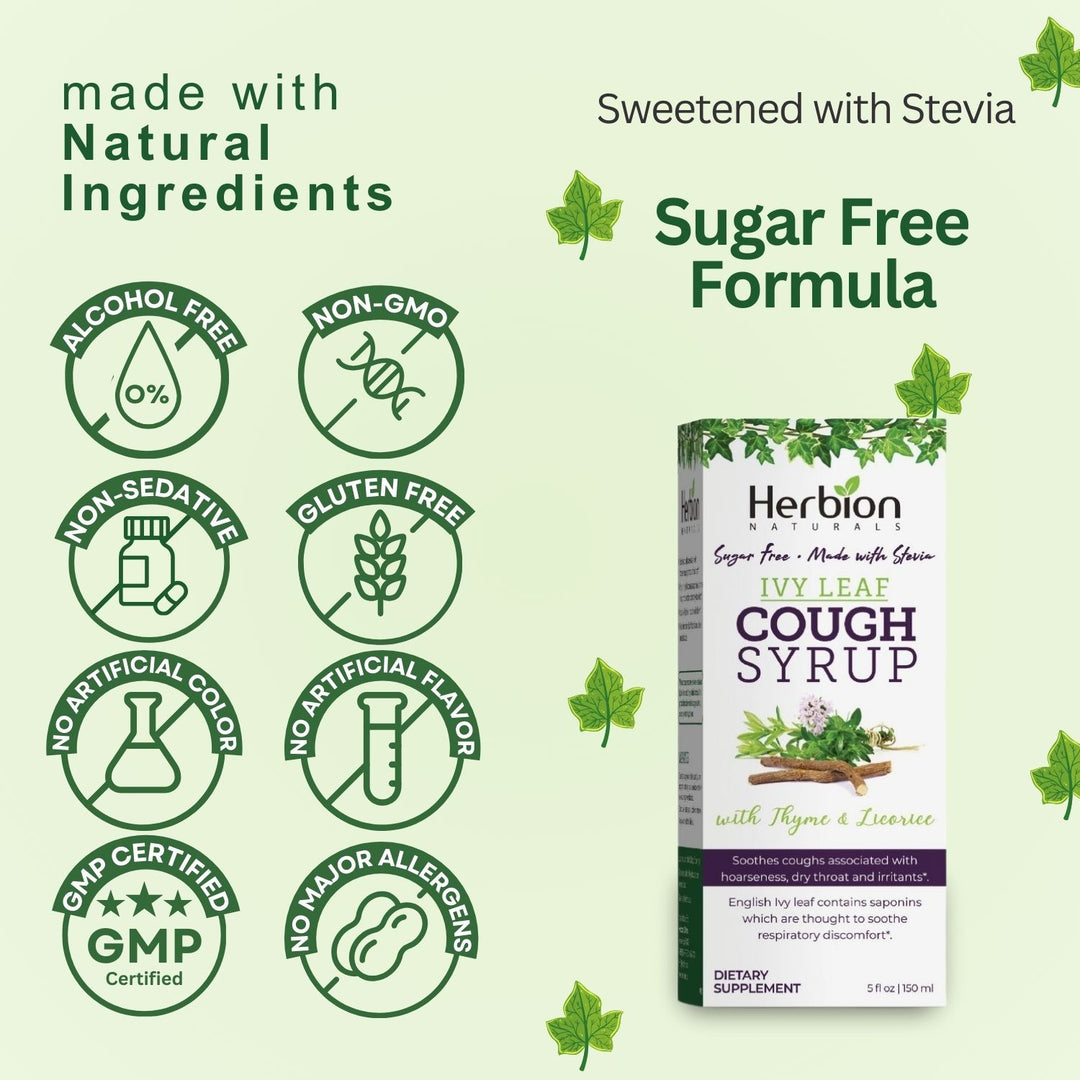 Ivy Leaf Cough Syrup | Natural Cough Suppressant for Adults – Herbion ...